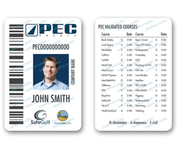 PEC REPLACEMENT CARD - Sierra Services, LLC